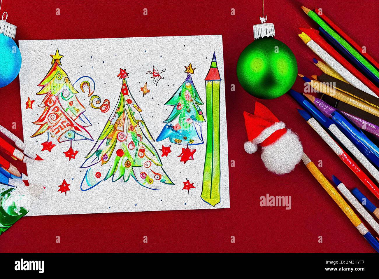 Winter season holiday, Christmas, New Year. Christmas concept. Children ...