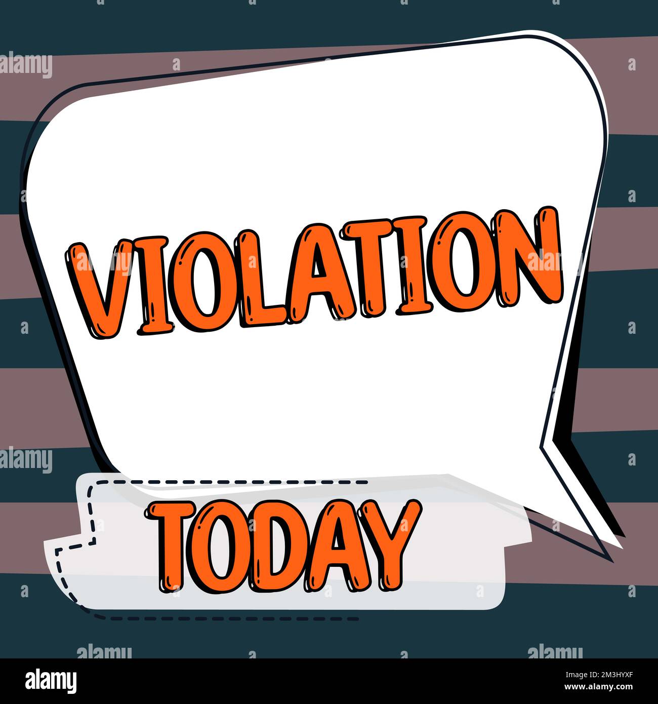 Text caption presenting Violation. Concept meaning an infringement of ...