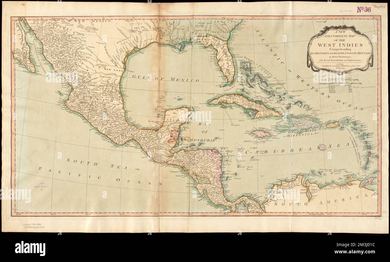 A new and complete map of the West Indies : comprehending all the ...