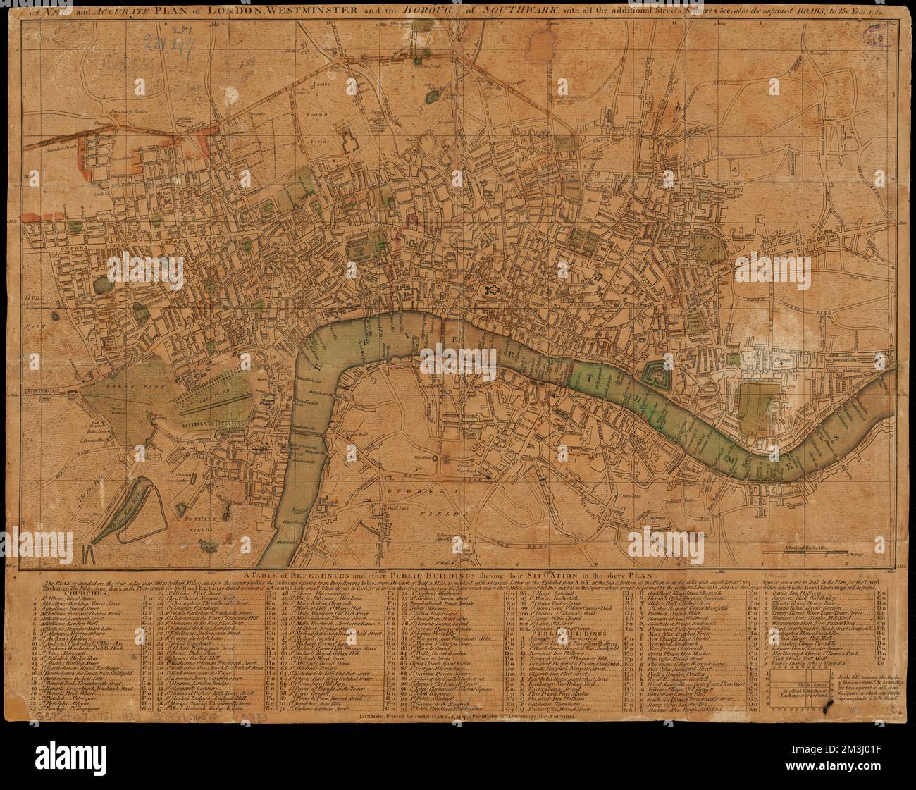 A new and accurate plan of London, Westminster and the Borough of ...
