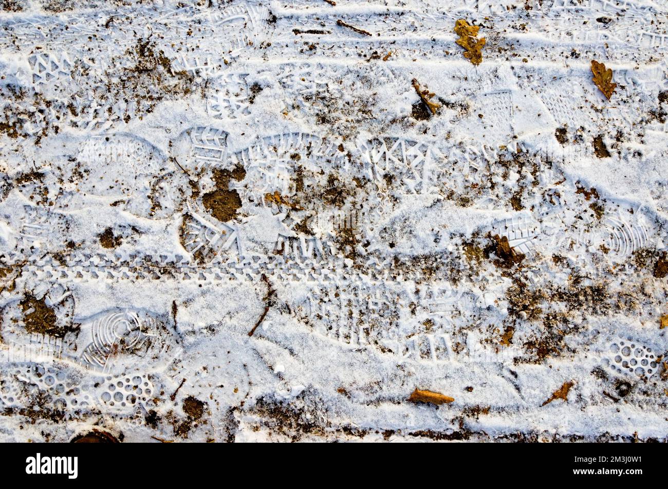 Shoe tracks on white hi-res stock photography and images - Alamy