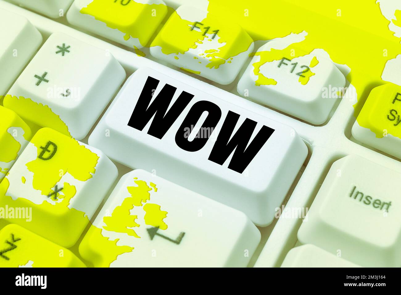 Text sign showing Wow. Concept meaning Expressing astonishment and awe ...