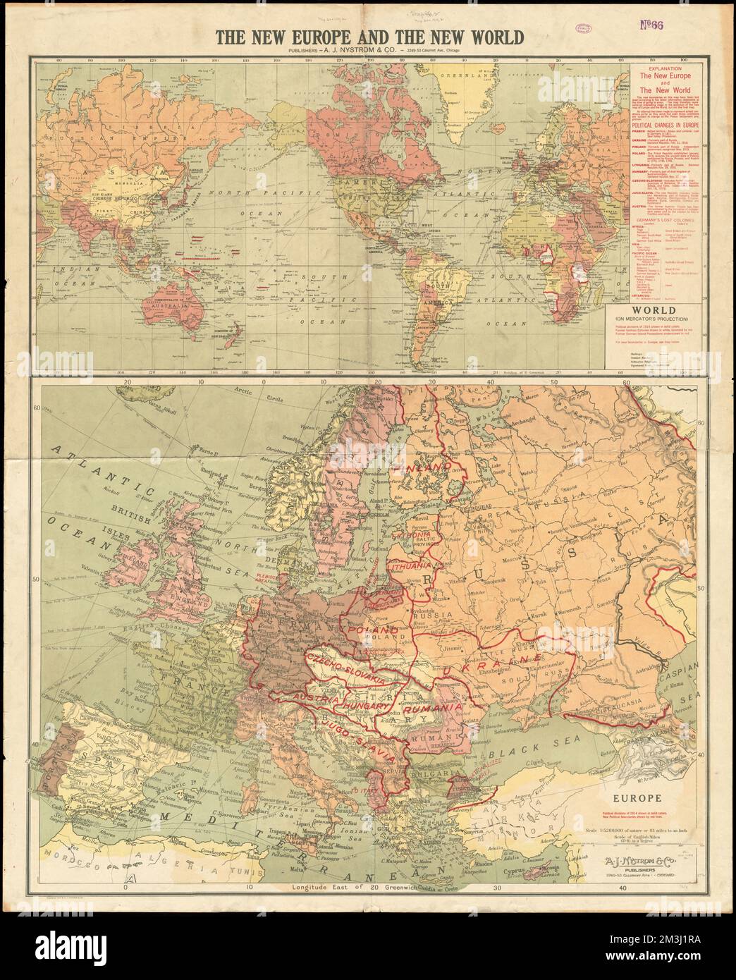 The new Europe and the new world , World maps, Europe, Boundaries, Maps ...