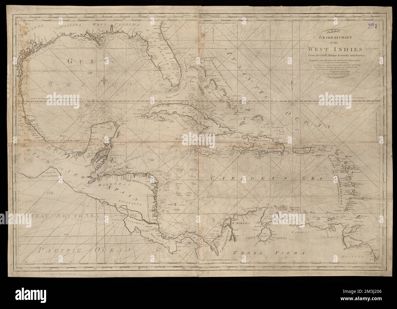 A new general chart of the West Indies from the latest marine journals ...