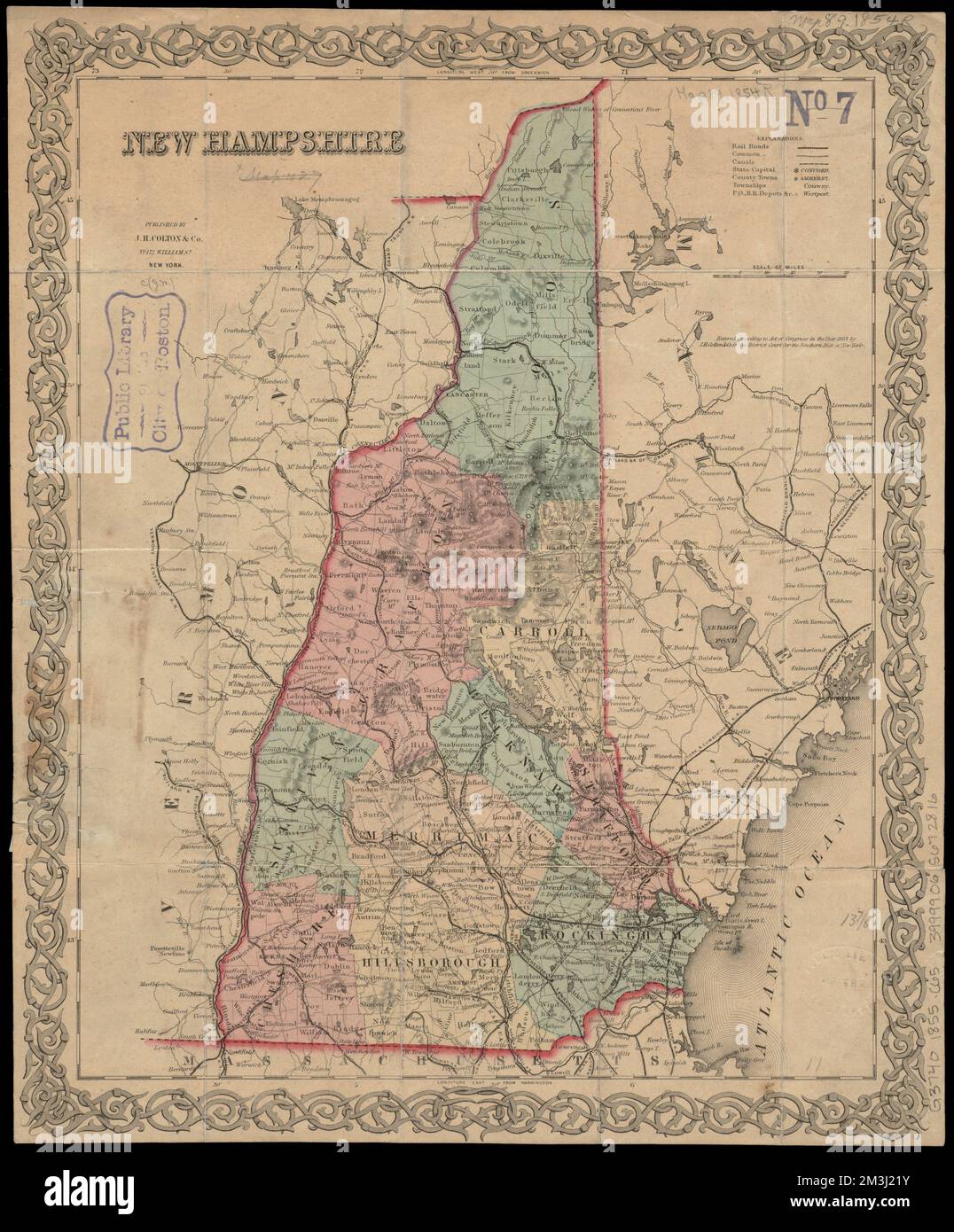 New Hampshire , New Hampshire, Maps Norman B. Leventhal Map Center ...