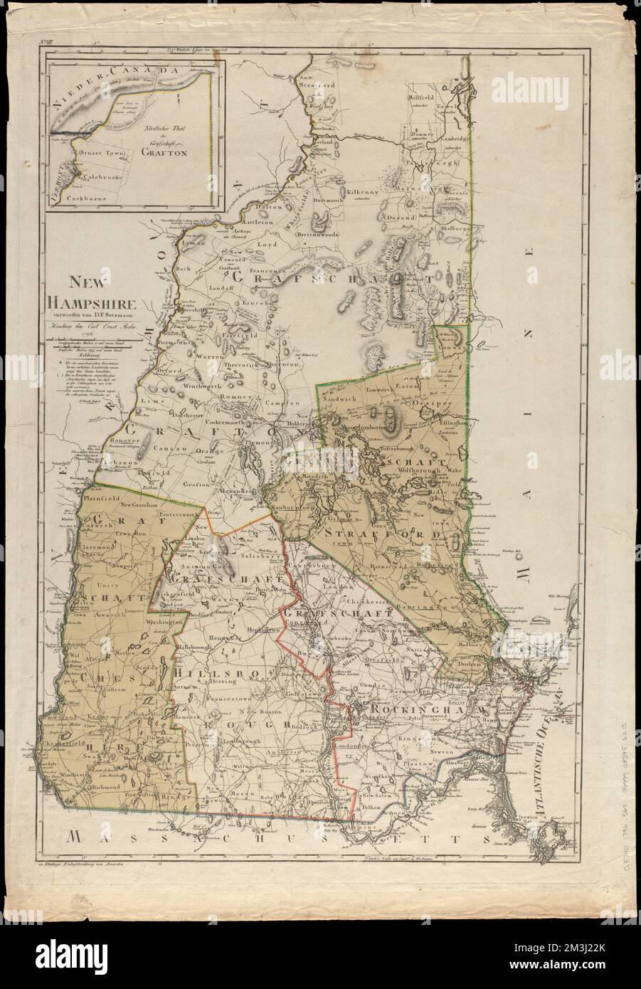 New Hampshire , Masonian Patent N.H., Boundaries, Maps, Early works to 1800, New Hampshire, Maps ...