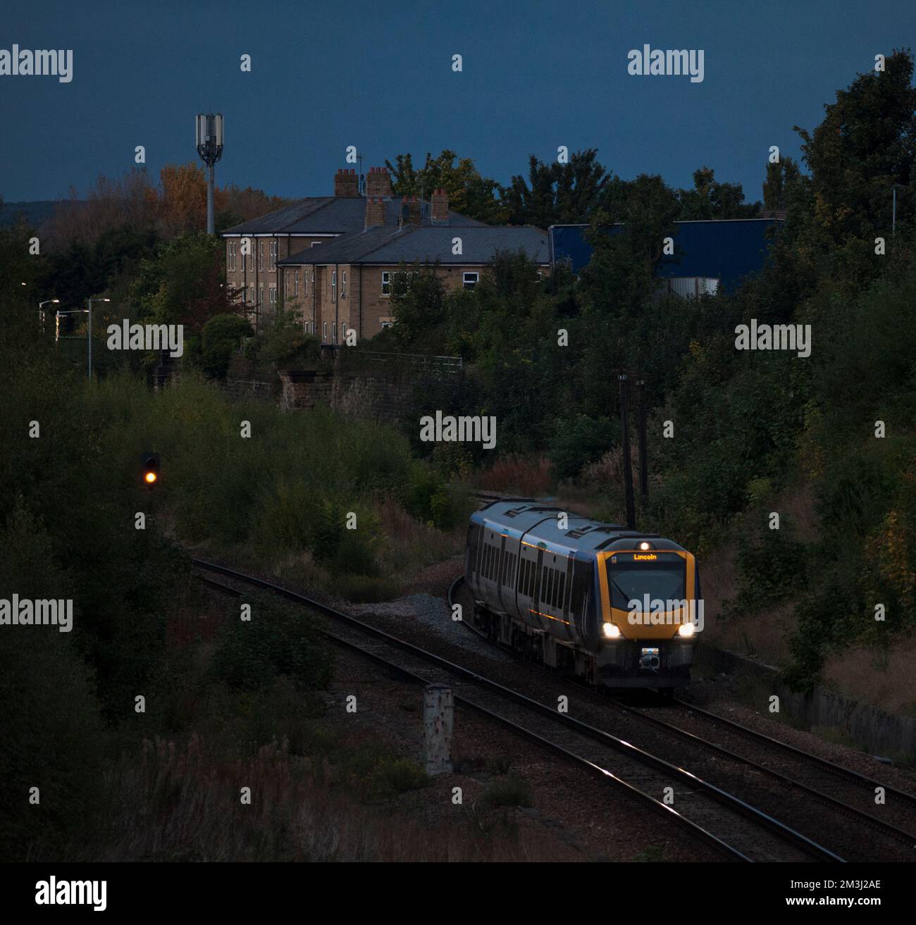 Northern Rail class 195 diesel train built in Spain by CAF passing ...