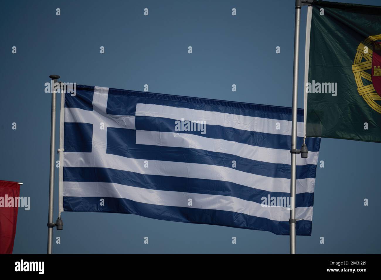 The national flag of Greece Stock Photo - Alamy