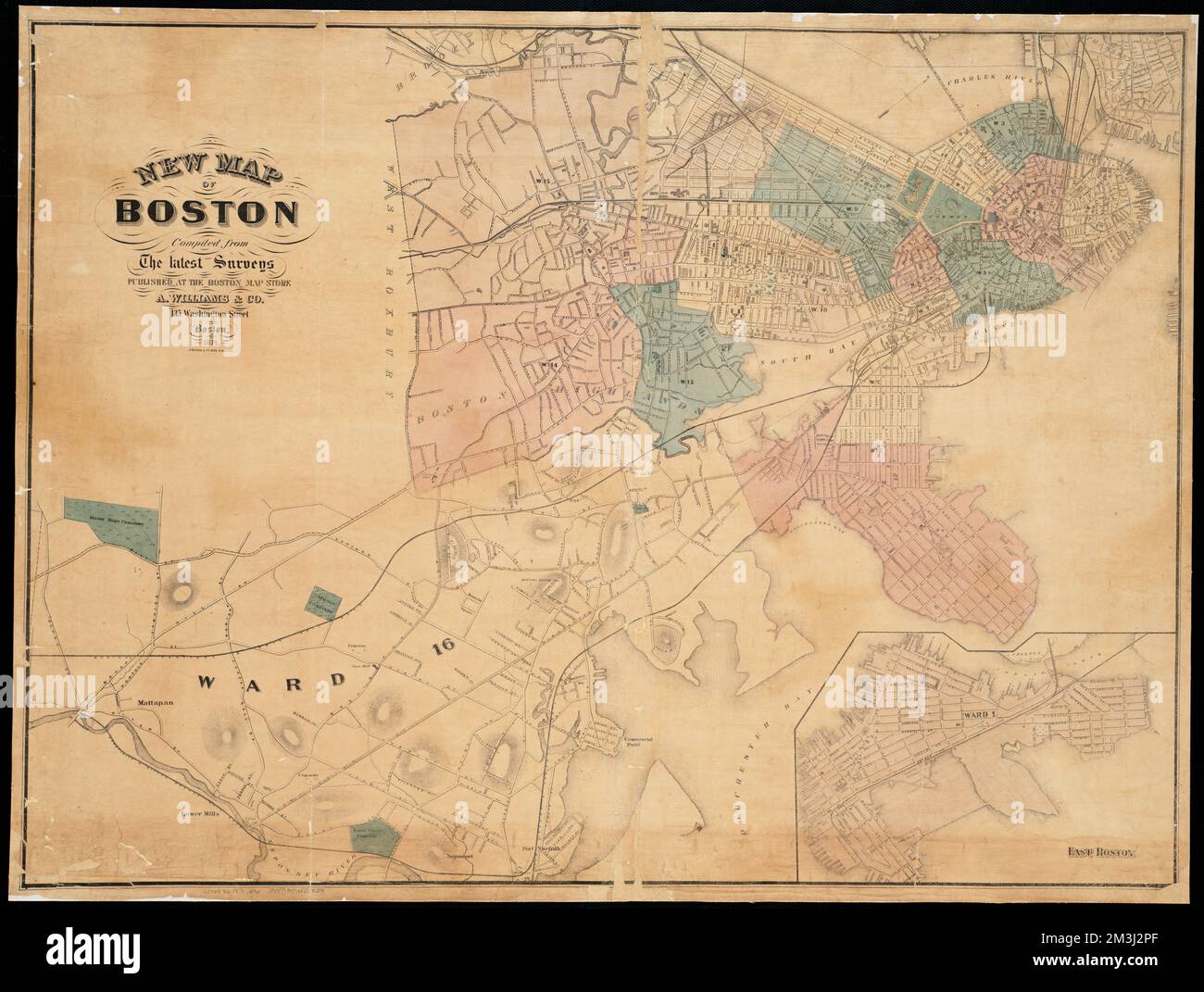 New map of Boston , Boston Mass., Maps Norman B. Leventhal Map Center ...