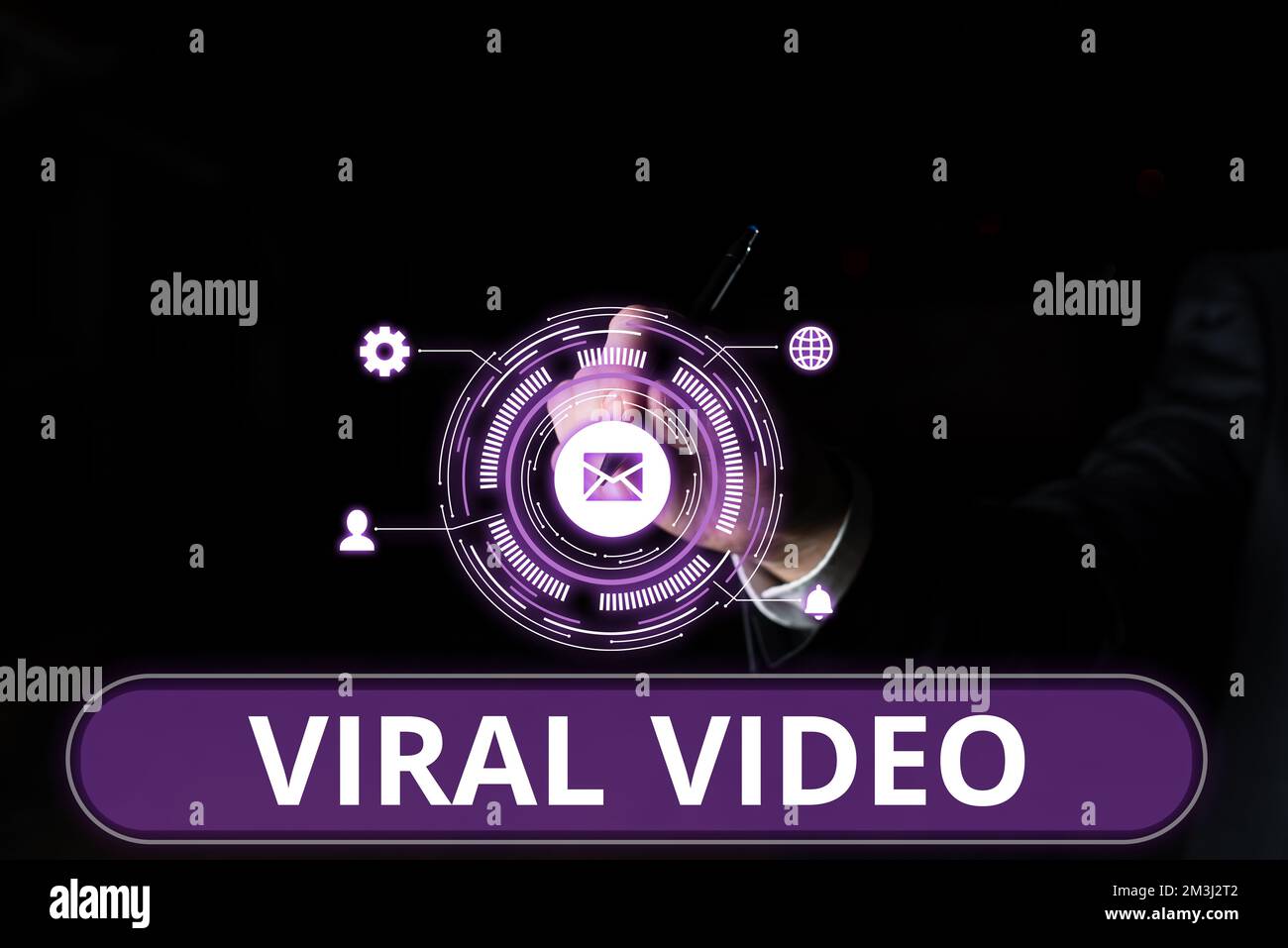Handwriting text Viral Video. Concept meaning the video that becomes ...