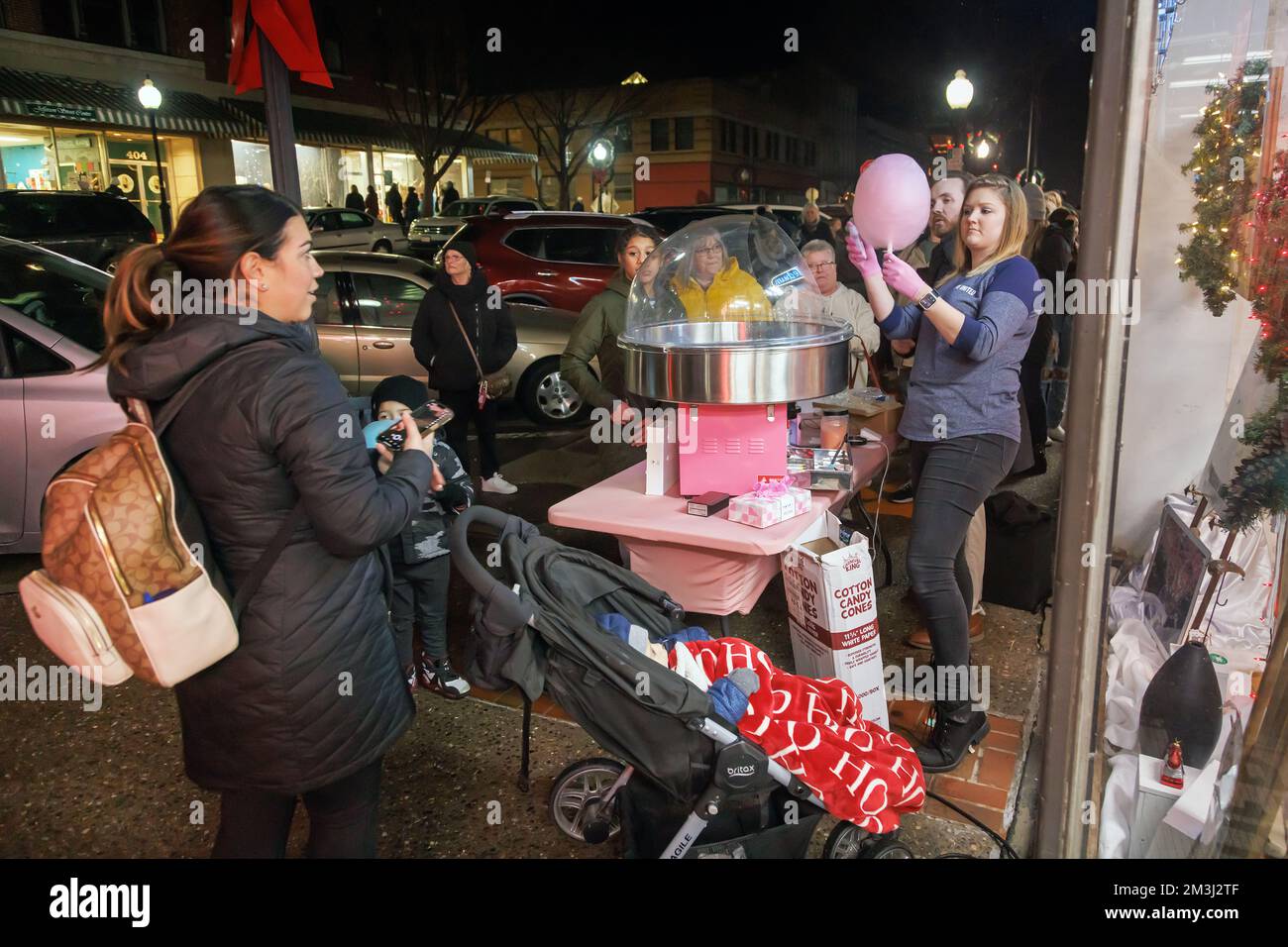 Cotton Candy being served in front of The Medium store on Jefferson ...