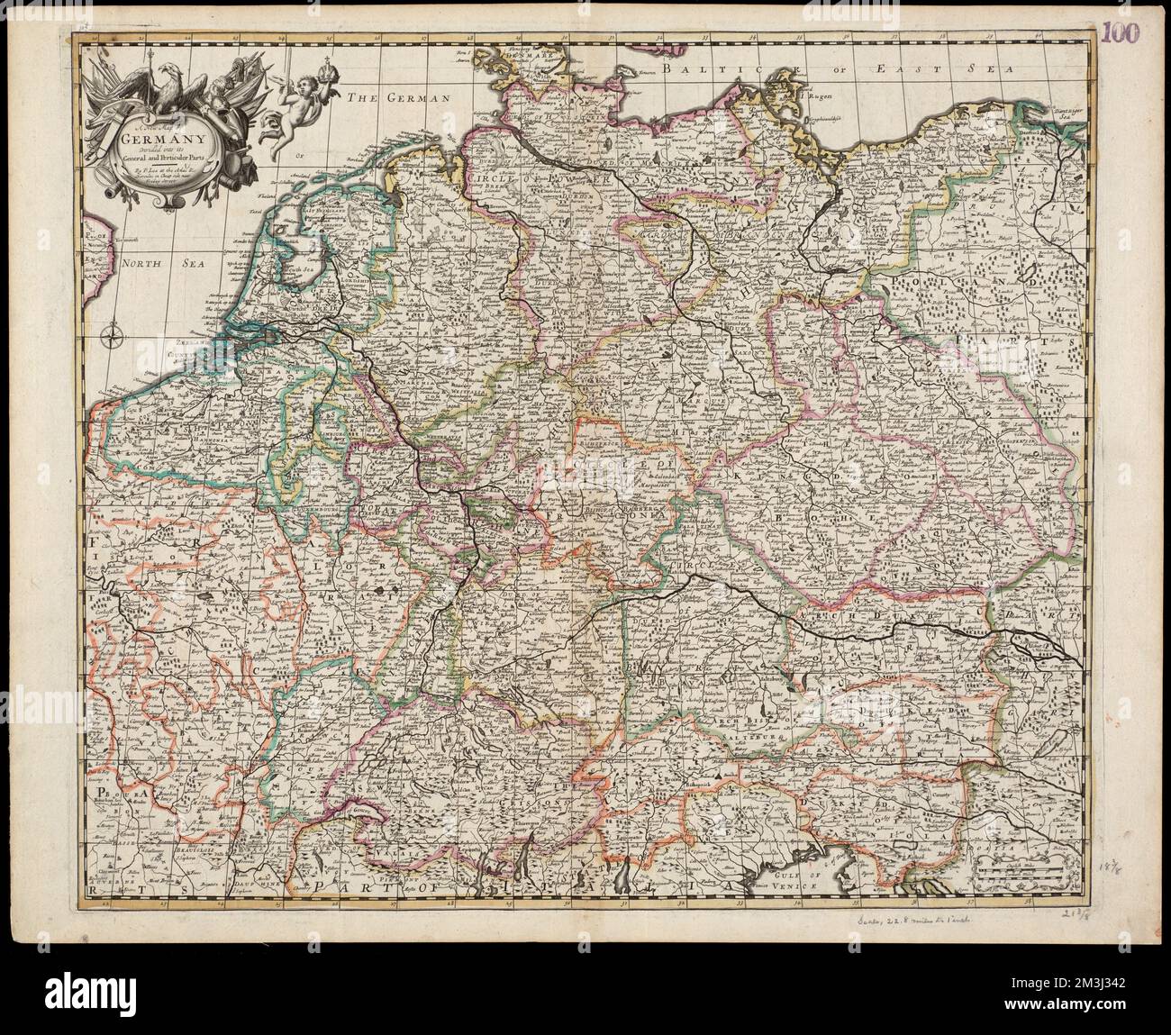 A new map of Germany divided into its general and perticuler parts ...