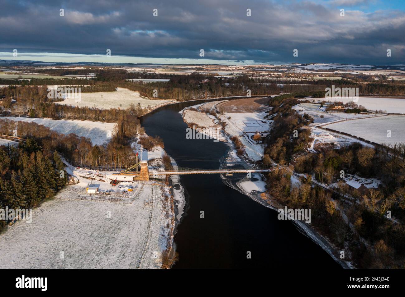 The Union Chain Bridge is a suspended-deck suspension bridge that spans ...