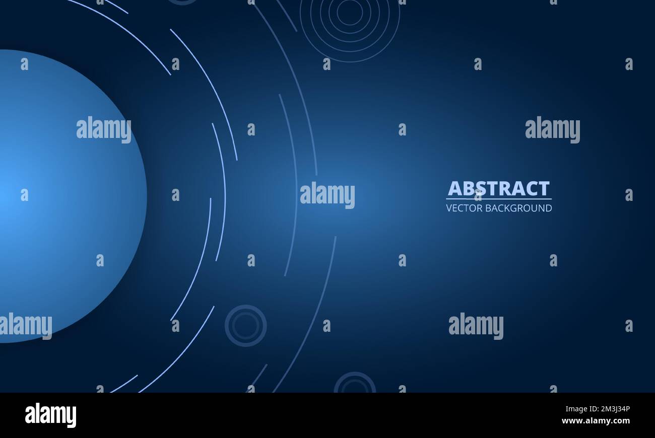 Abstract technology innovation hi-tech blue background. Geometric ...