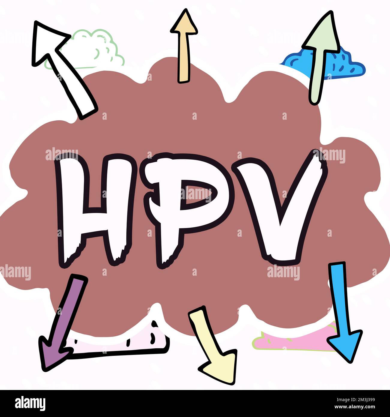 Conceptual caption Hpv. Business concept Group of viruses that affect ... Conceptual caption Hpv. Business concept Group of viruses that affect ...