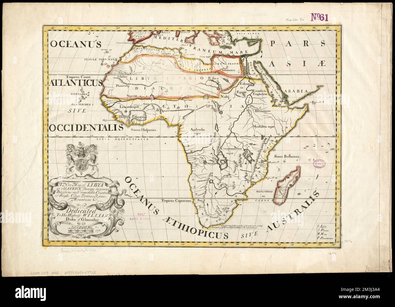 A new map of Libya or old Africk shewing its general divisions, most ...