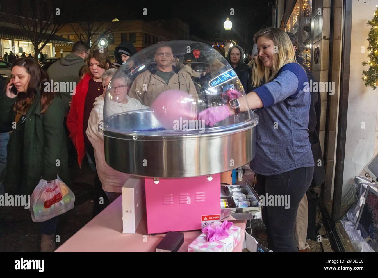 Cotton Candy being served in front of The Medium store on Jefferson ...