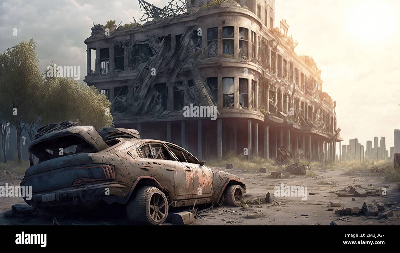 Destroyed city sci fi hi-res stock photography and images - Alamy