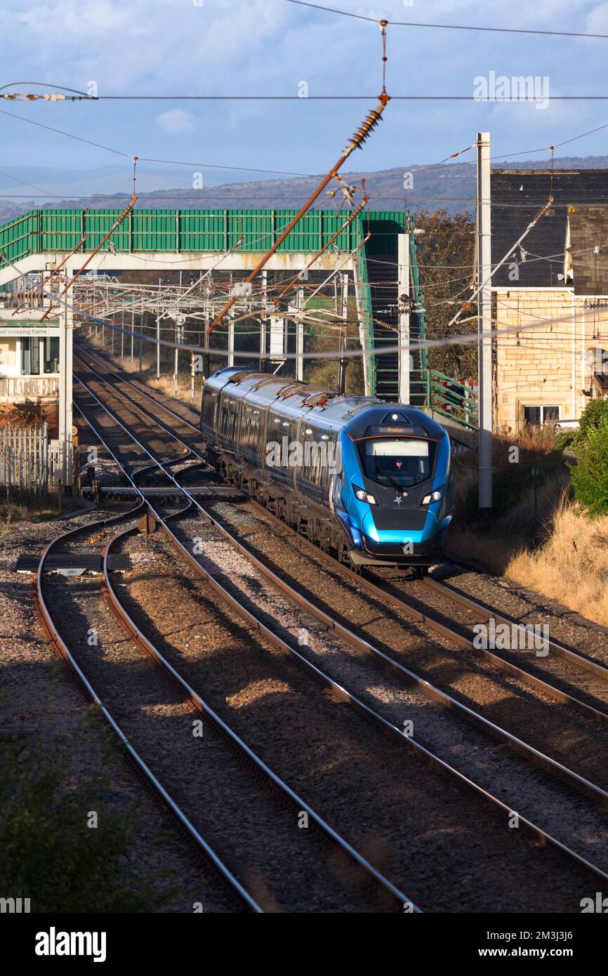 First Transpennine Express CAF class 397 Nova 2 electric train on the ...