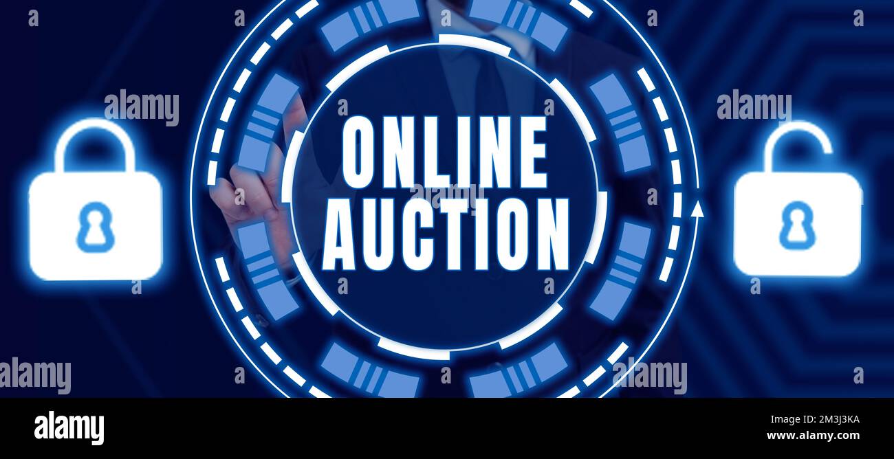 Inspiration showing sign Online Auction. Business showcase process of ...