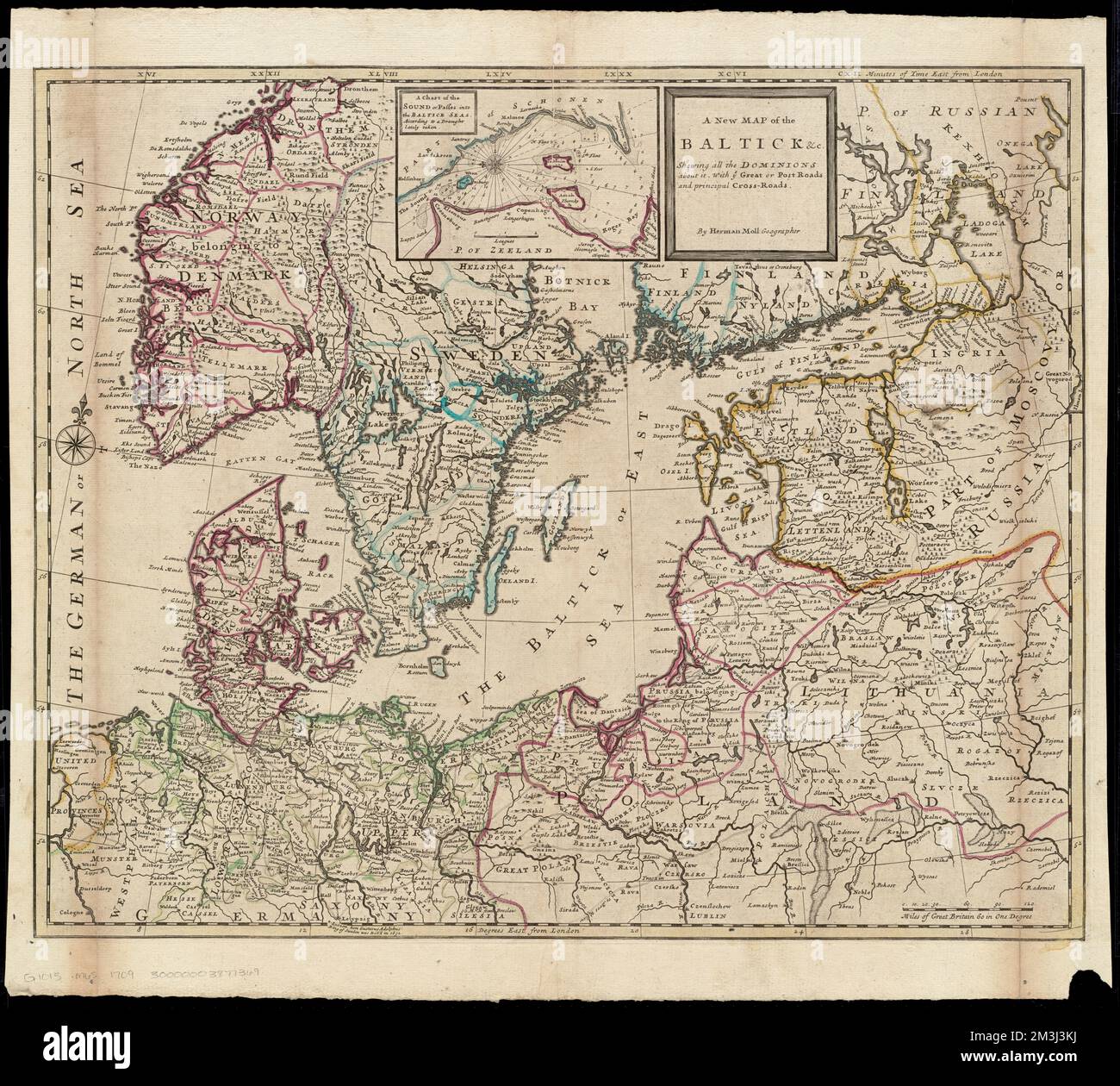 A new map of the Baltick &c : shewing all the dominions about it with ...