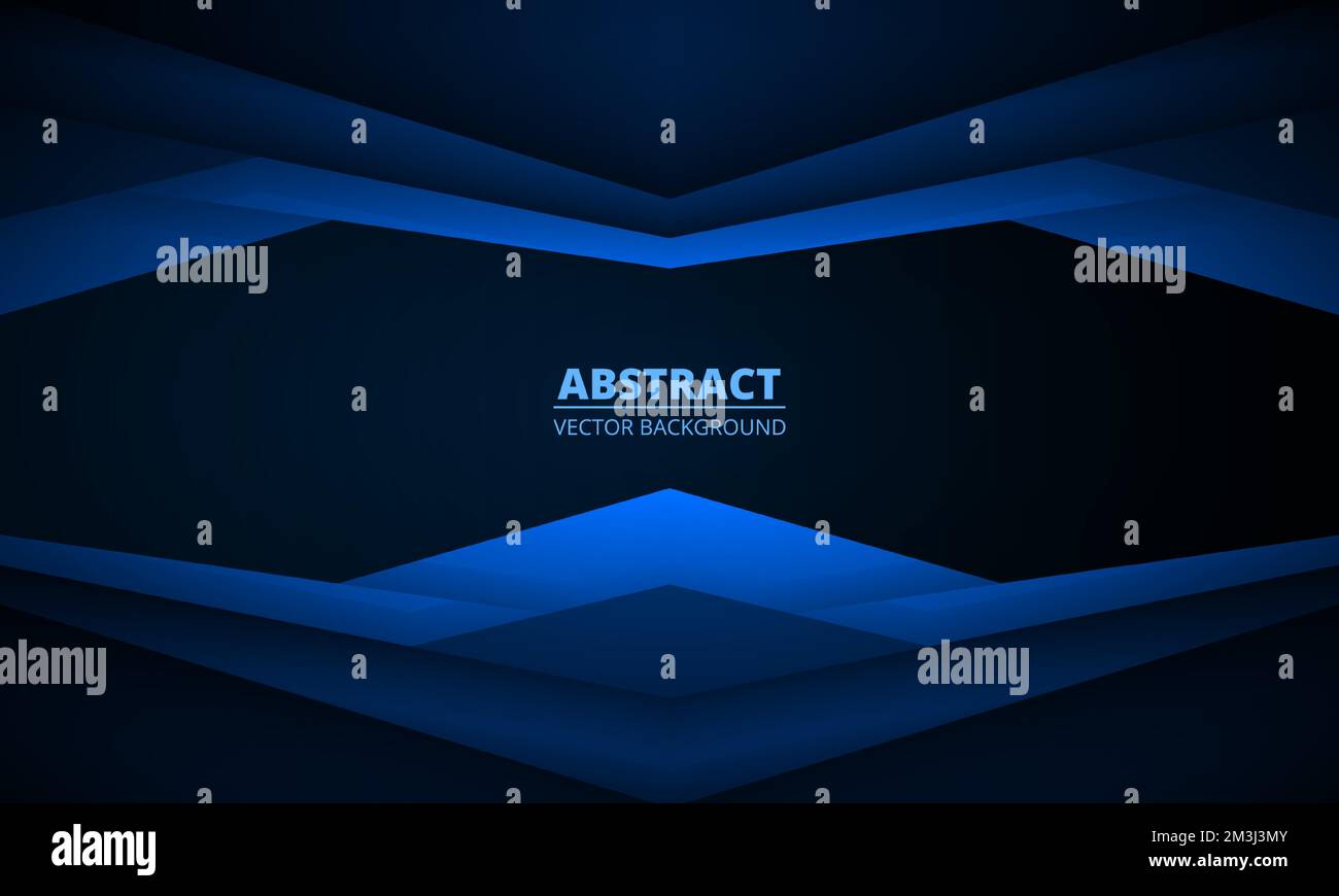 Blue modern trendy abstract background with diagonal geometric shapes ...