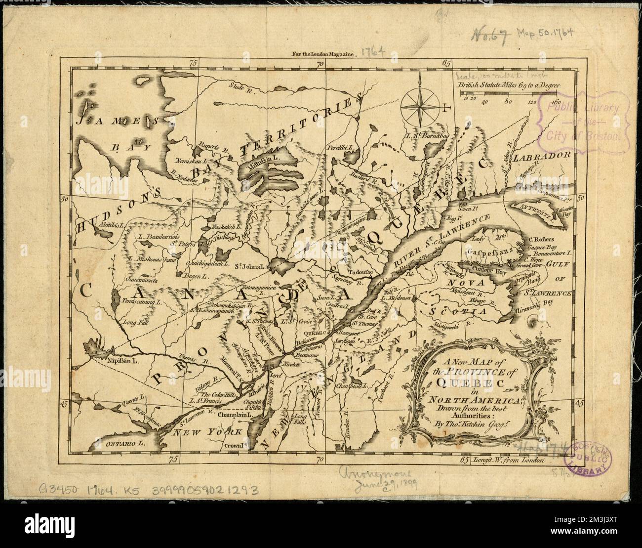 A new map of the province of Quebec in North America, drawn from the ...