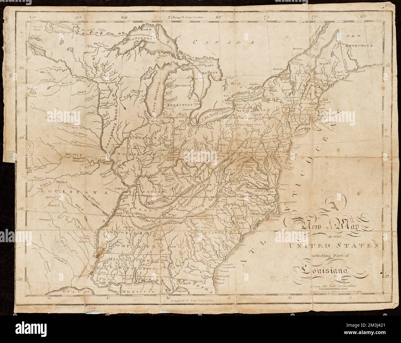 United states map 1800s hi-res stock photography and images - Alamy
