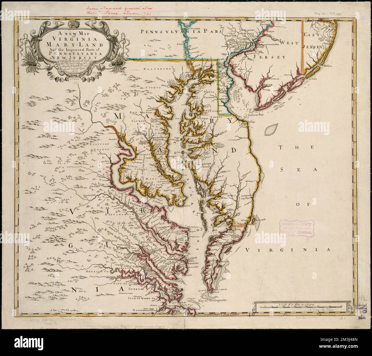 A new map of Virginia, Mary-land and the improved parts of Penn ...