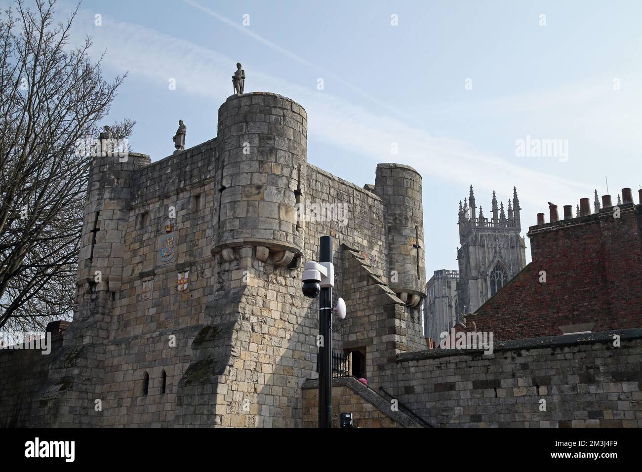 Bootham Bar gateway on city walls, York, Yorkshire Stock Photo - Alamy