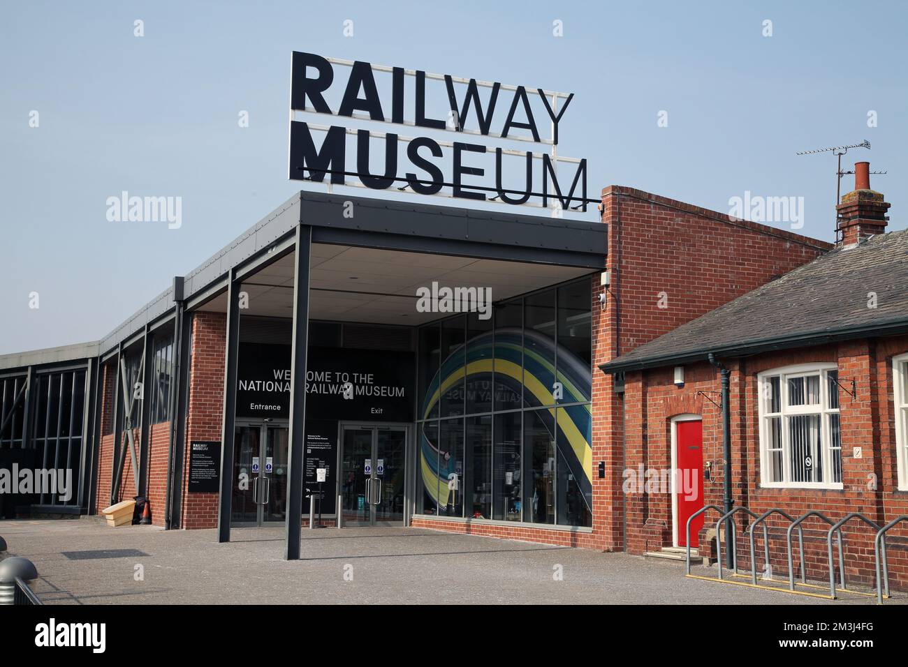 Entrance to Railway Museum, York, Yorkshire Stock Photo - Alamy