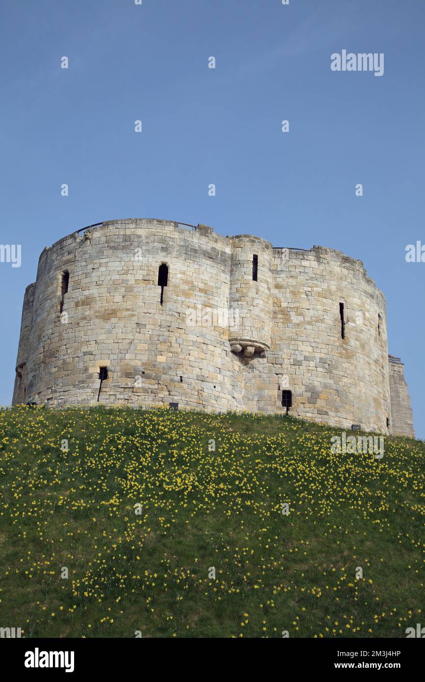 Clifford's Tower, York Castle, York, Yorkshire Stock Photo - Alamy