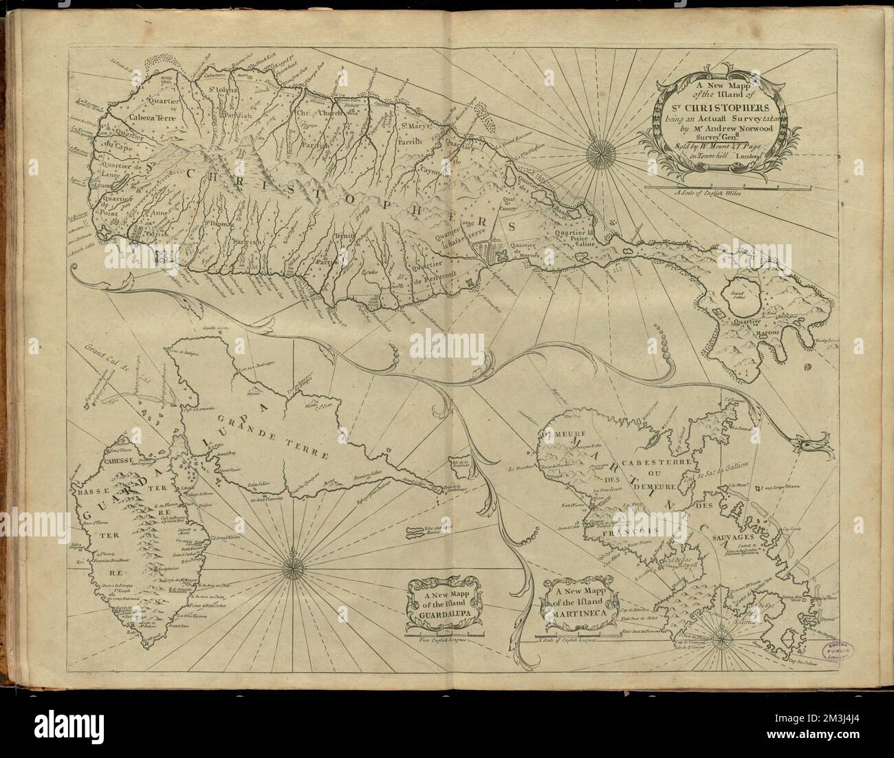 A new mapp of the island of St. Christophers , Landowners, Saint Kitts ...