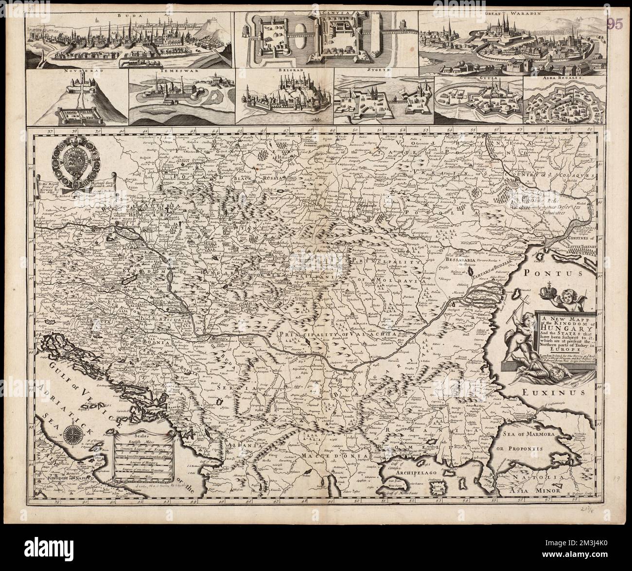 A new mapp of the Kingdom of Hungary and the states that have been ...