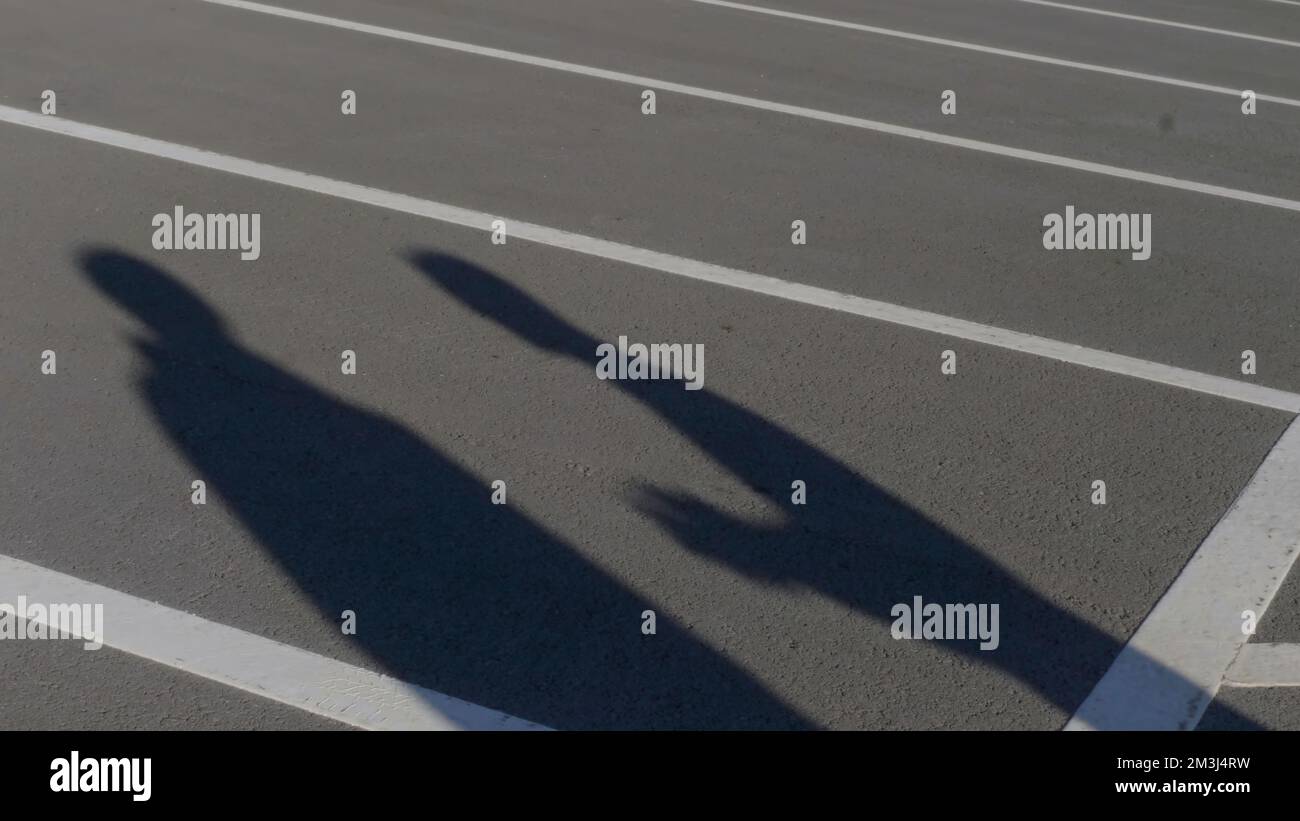 Urban people talking silhouette street hi-res stock photography and ...