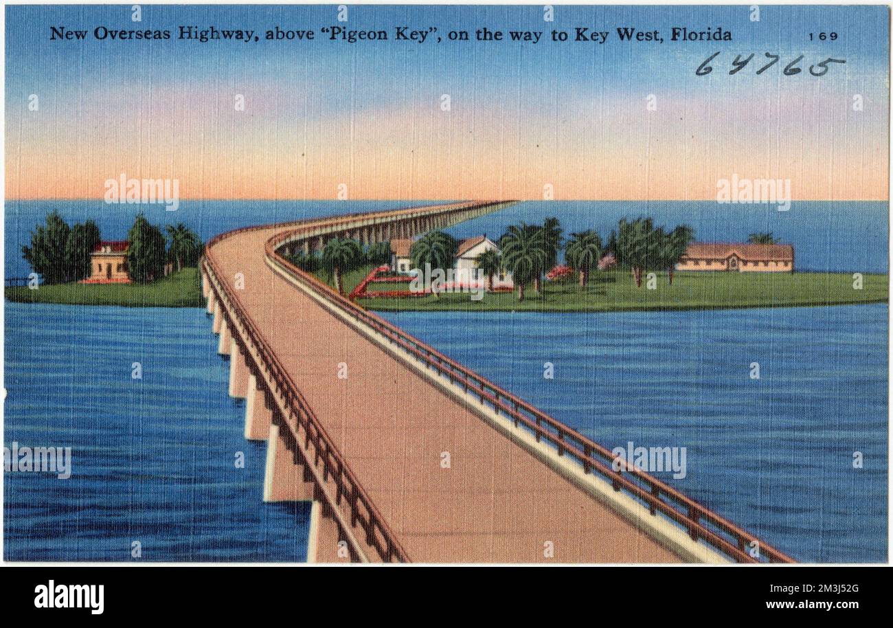 New Overseas Highway, above 'Pigeon Key', on the way to Key West ...