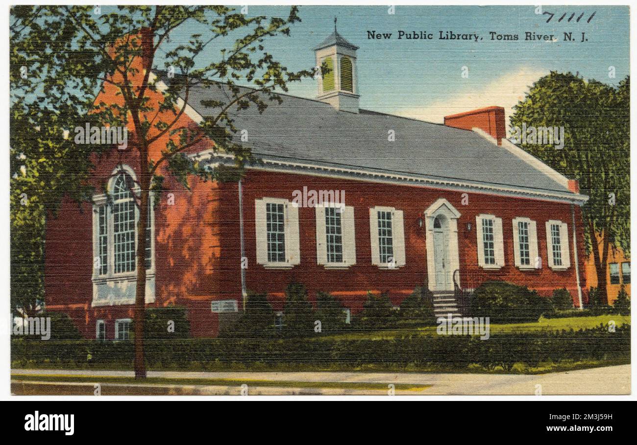 New public library, Toms River, N. J. , Public libraries, Tichnor ...