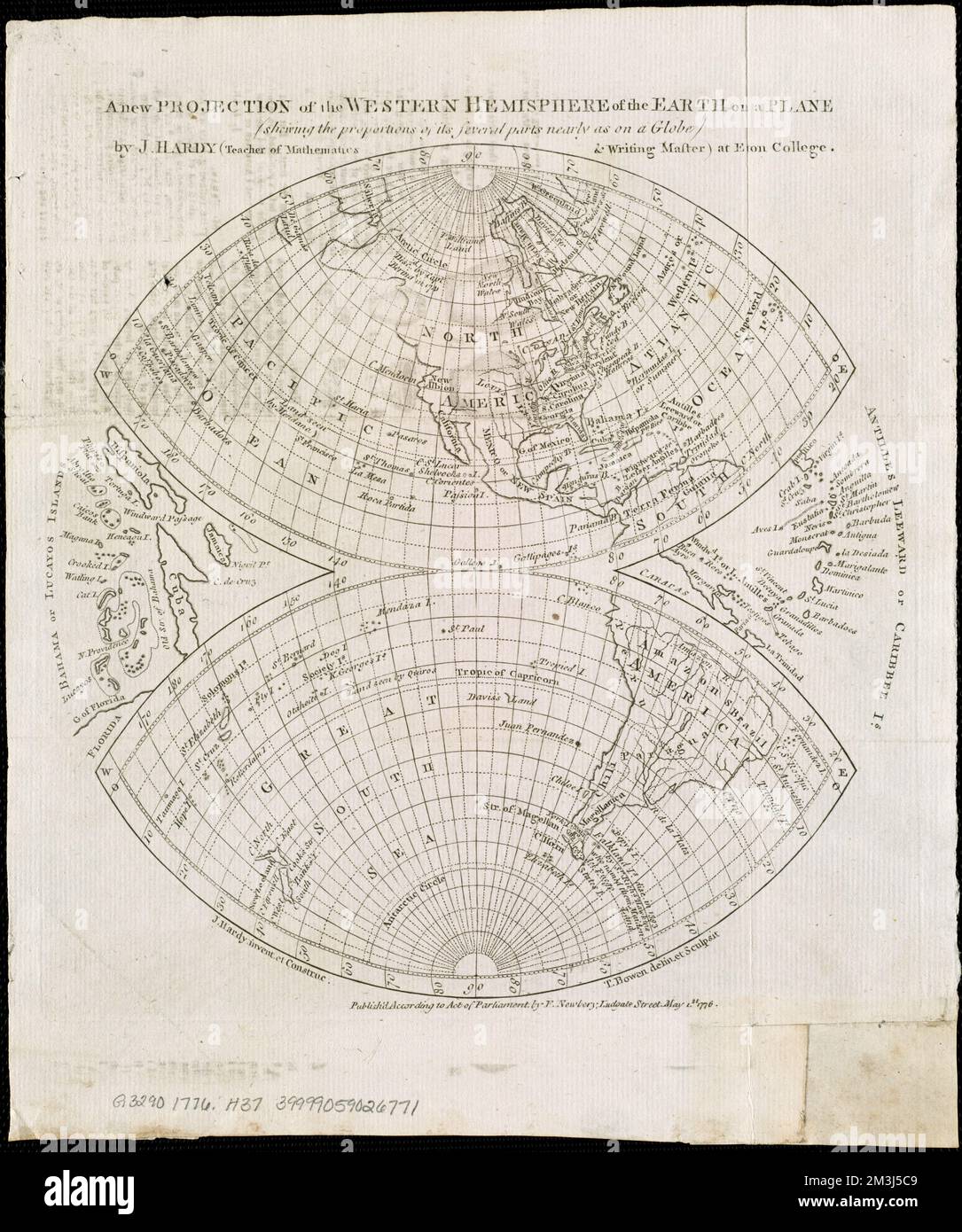 A new projection of the Western Hemisphere of the Earth on a plane ...