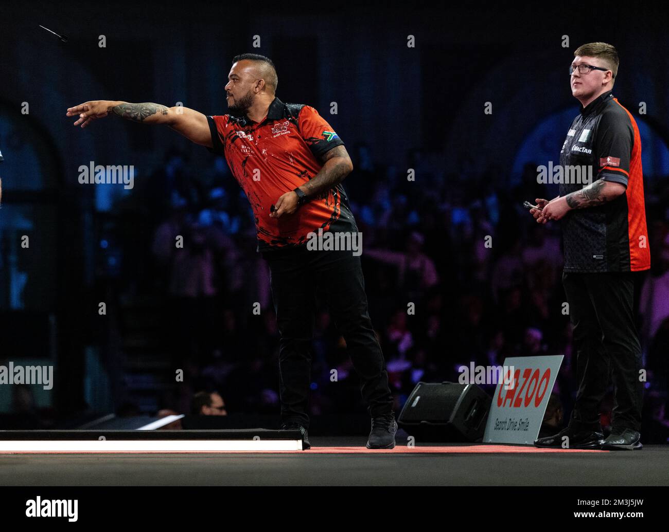 Grant Sampson and Keane Barry in action during day one of the Cazoo ...