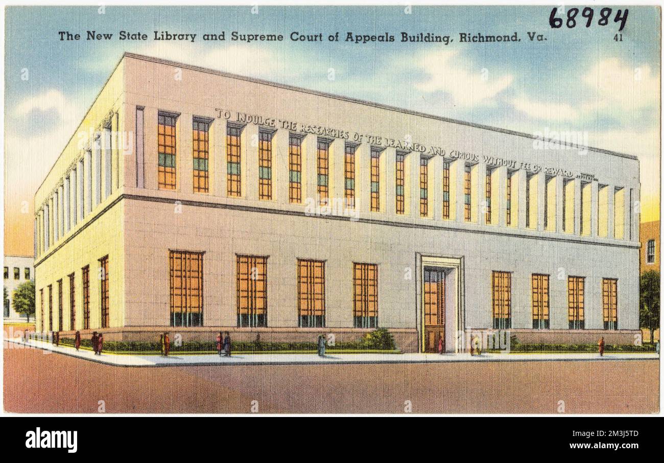 The new State Library and Supreme Court of Appeals building, Richmond ...