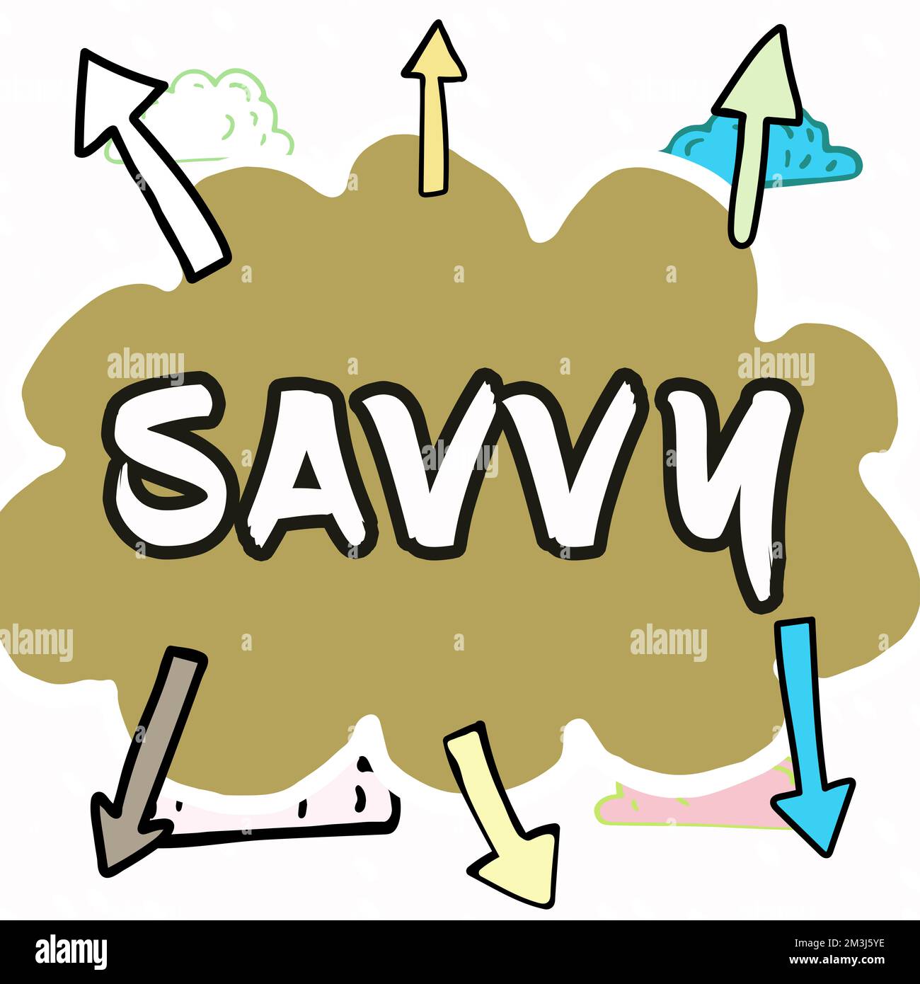 Writing displaying text Savvy. Word for having perception ...