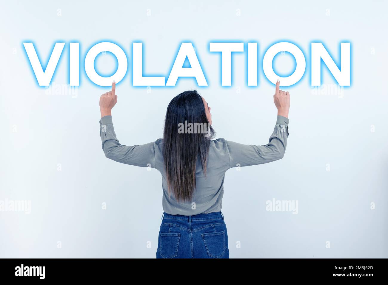 Text showing inspiration Violation. Concept meaning an infringement of ...