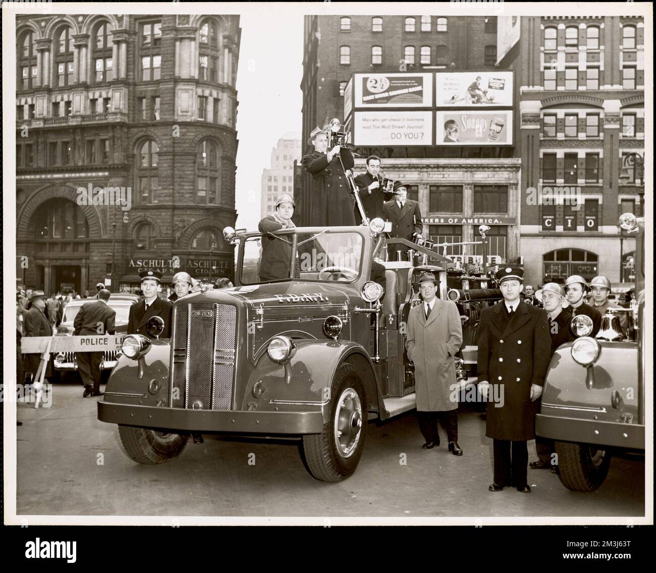 New York [1953-1955] , Fire engines, Civil defense. Records of the ...