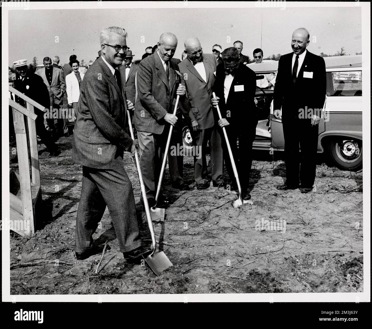 New York [1953-1955] , Ground breaking ceremonies, Civil defense ...