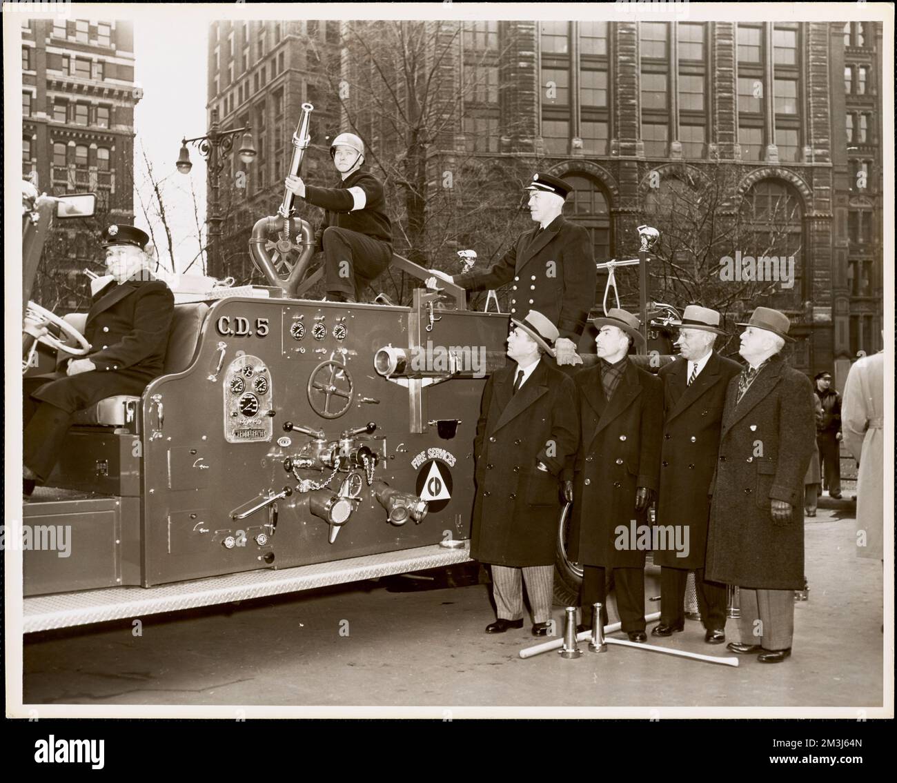 New York [1953-1955] , Fire engines, Civil defense. Records of the ...