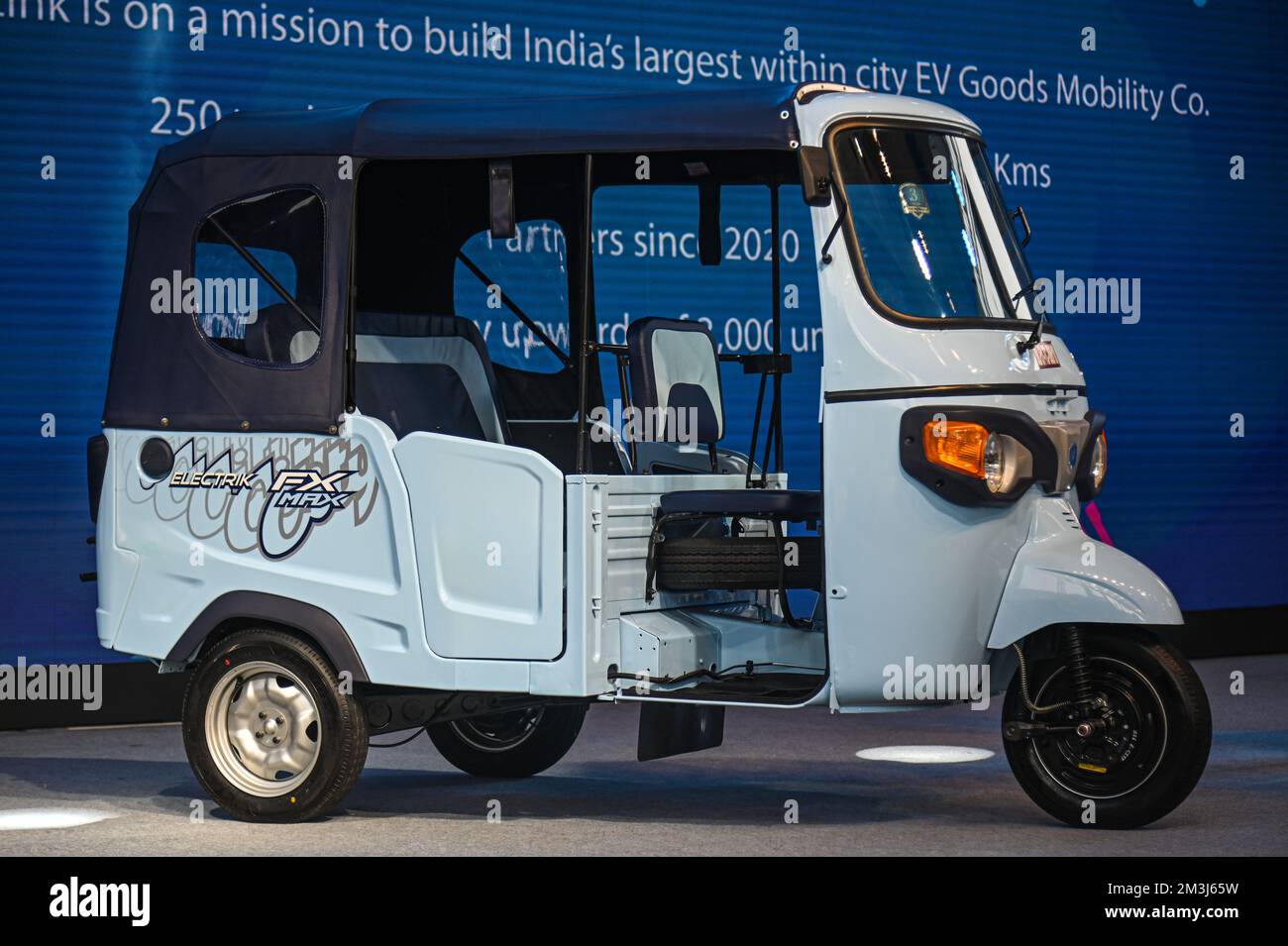 New Delhi, Delhi, India. 15th Dec, 2022. Piaggio Ape E-City FX Max is ...