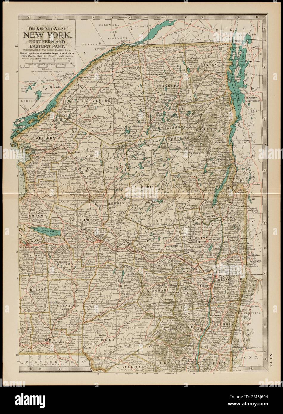Map of hudson valley towns hi-res stock photography and images - Alamy