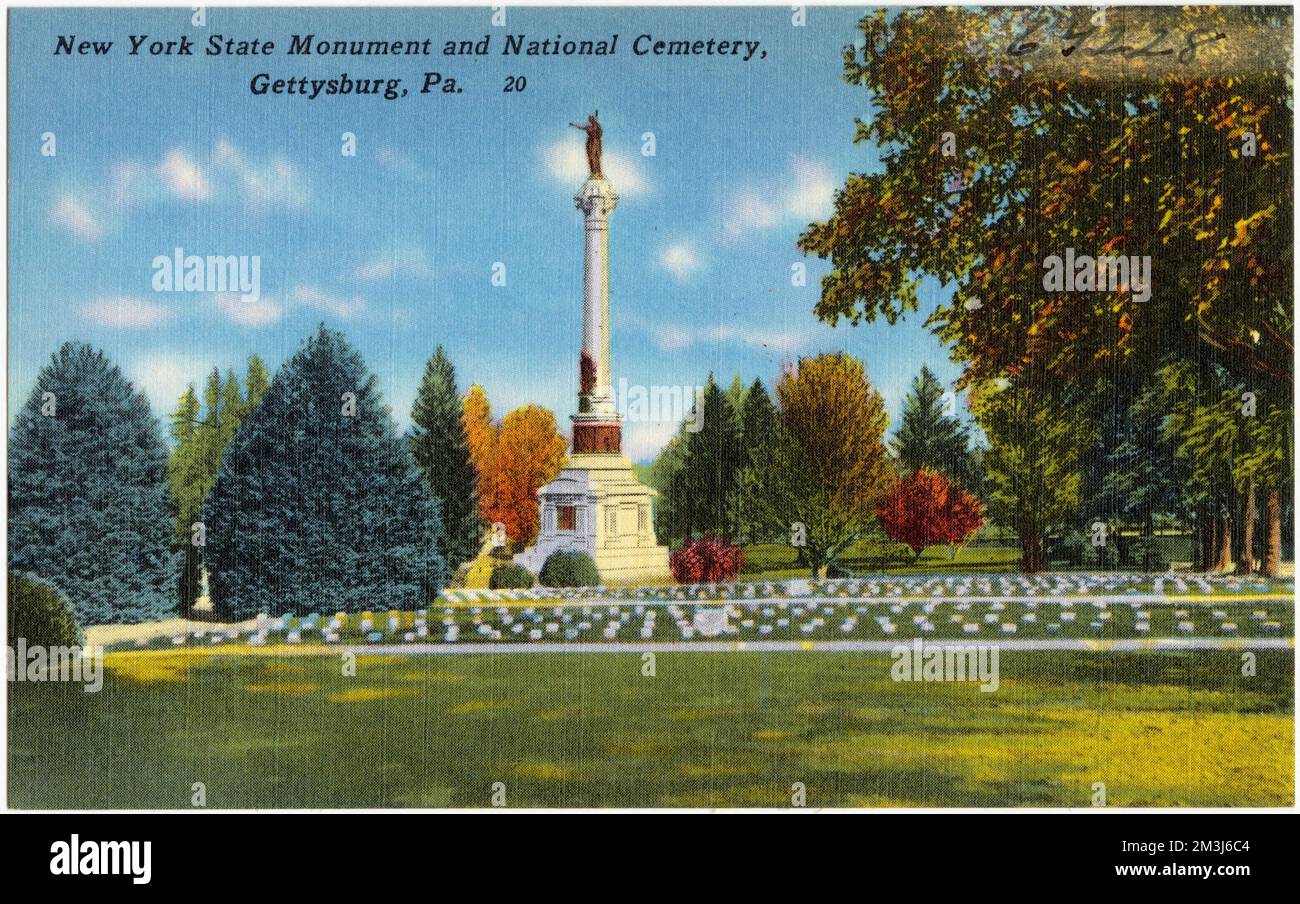 New York State Monument and National Cemetery, Gettysburg, Pa ...