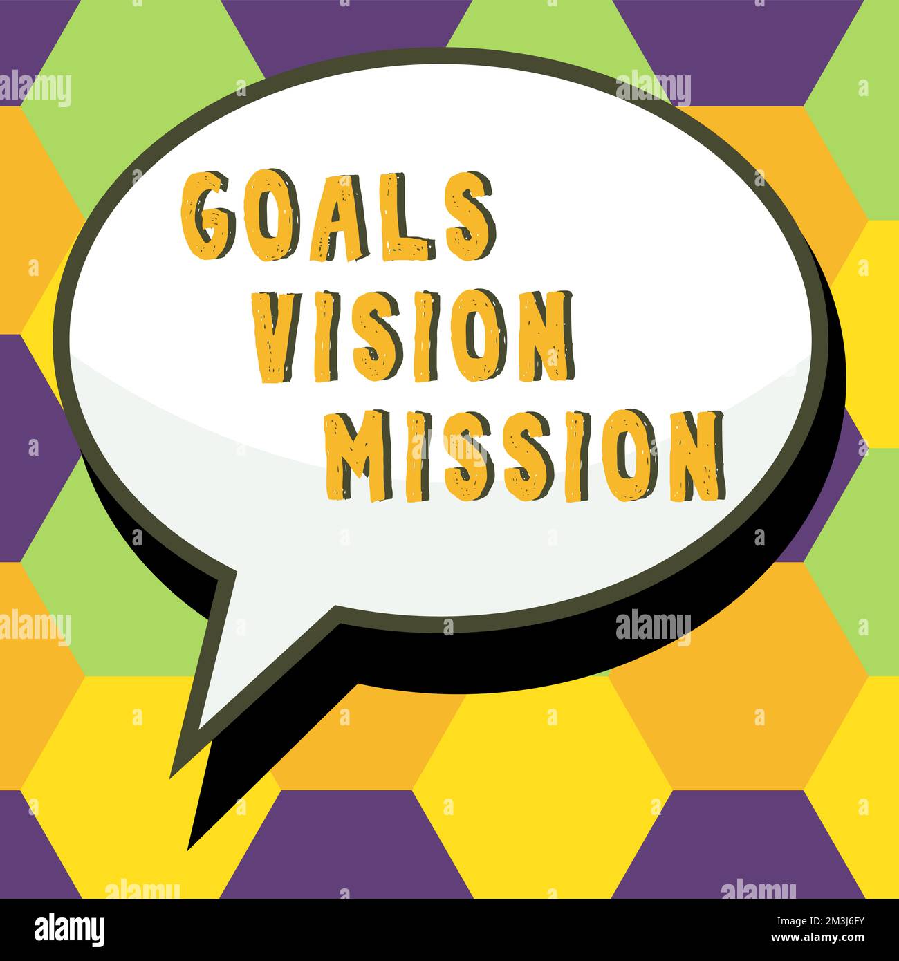 Inspiration showing sign Goals Vision Mission. Word for practical ...
