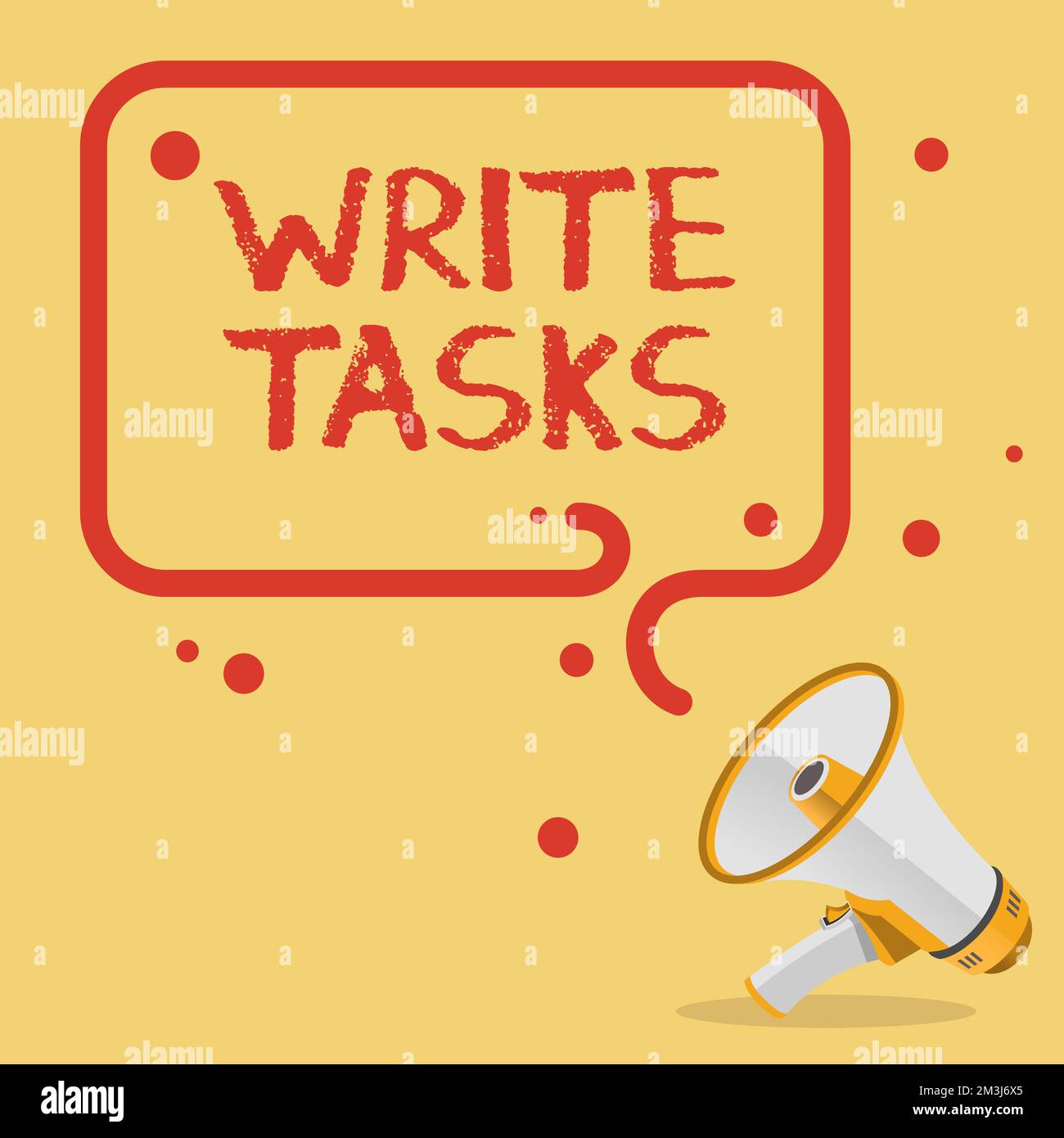 Handwriting text Write Tasks. Concept meaning assigned piece of work ...